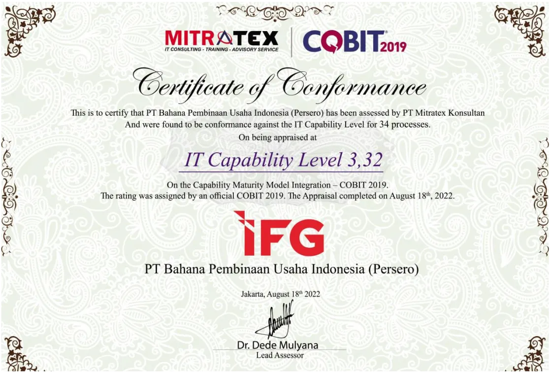 IFG | Penghargaan Dan Sertifikat